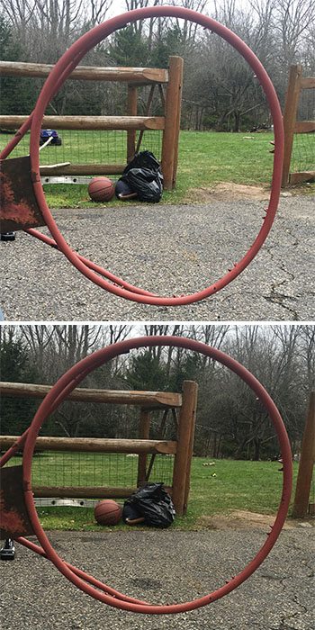 How To Fix A Bent Basketball Rim Using A Car Jack
